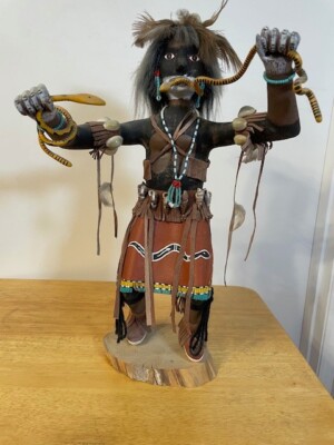 Rare Vintage Hopi 15in Snake Dancer Kachina By Albert Tso | eBay
