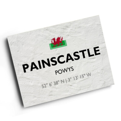 A3 PRINT - Painscastle, Powys, Wales - Lat/Long SO1646 | eBay UK