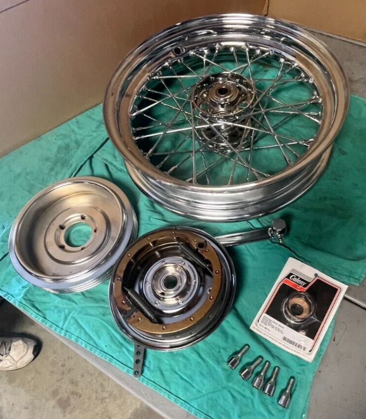 Knucklehead Panhead (G) Big Twin Flahead Springer Front Star Hub Wheel ...