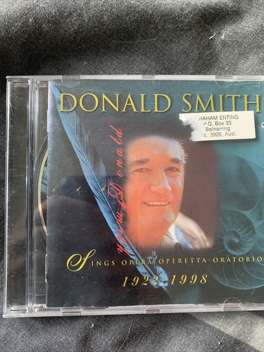 Donald Smith - Donald Smith SIngs Opera-Operetta-Oratorio CD(b65/14 ...
