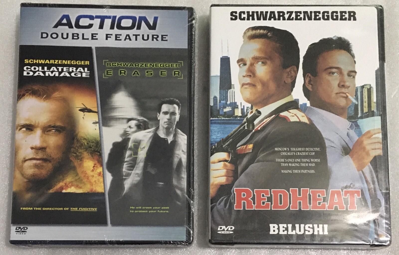 Collateral Damage / Eraser / Red Heat / 3-Movie DVD Lot NEW SEALED 12236118763 | eBay