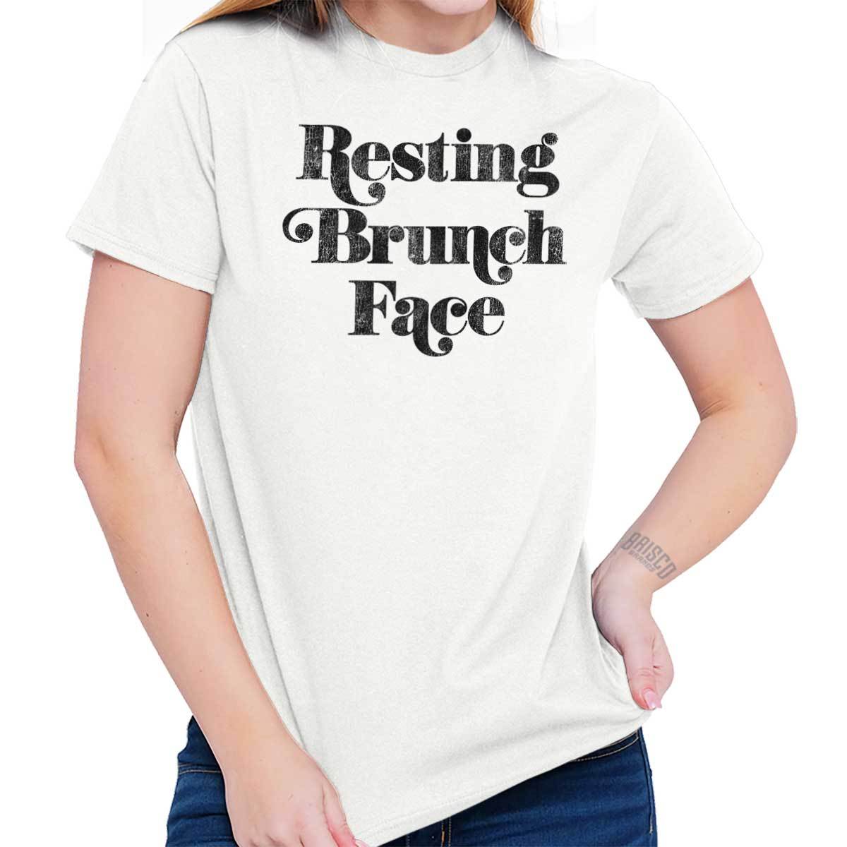 Resting Brunch Face RBF Funny Hangry Gift Womens Graphic Crewneck T ...