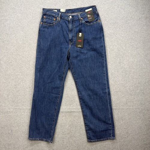 Levis Jeans Mens 32x30 Blue Denim Pants Premium 568 Loose Straight ...