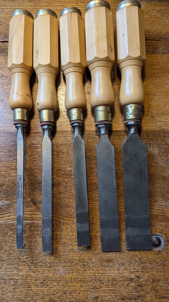 Robert Sorby 5-Piece Chisel Set Boxwood London Handle | eBay