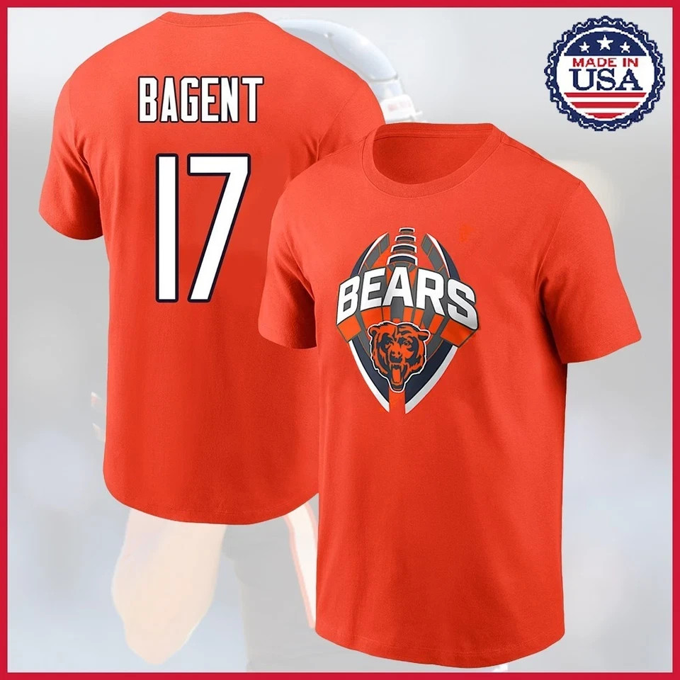 FASTSHIP! Tyson Bagent #17 Chicago Bears 2025 Name & Number S-5XL Fans ...