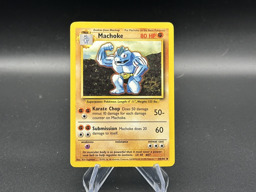 Machoke - 34/102 Base Set - Pokémon TCG - 1999 | eBay