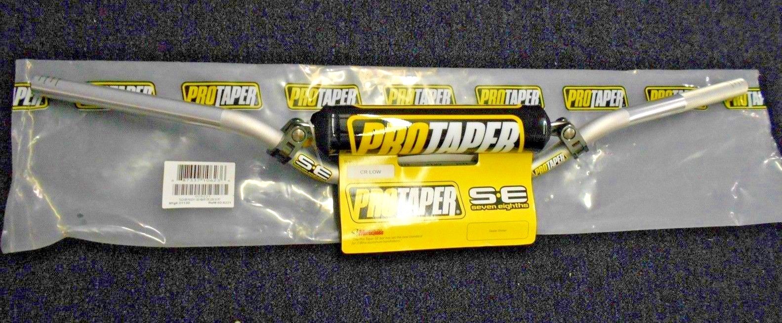 PRO TAPER SILVER SCHOOLBOY PRO DIRT BIKE MOTOCROSS HANDLEBARS,BARS ...