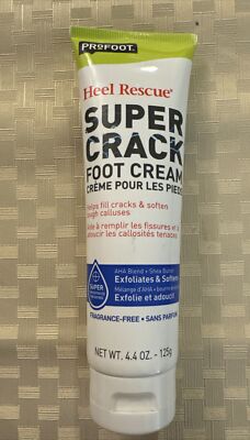 Heel Rescue Super Crack Foot Cream, Concentrated AHA Blend & Shea ...