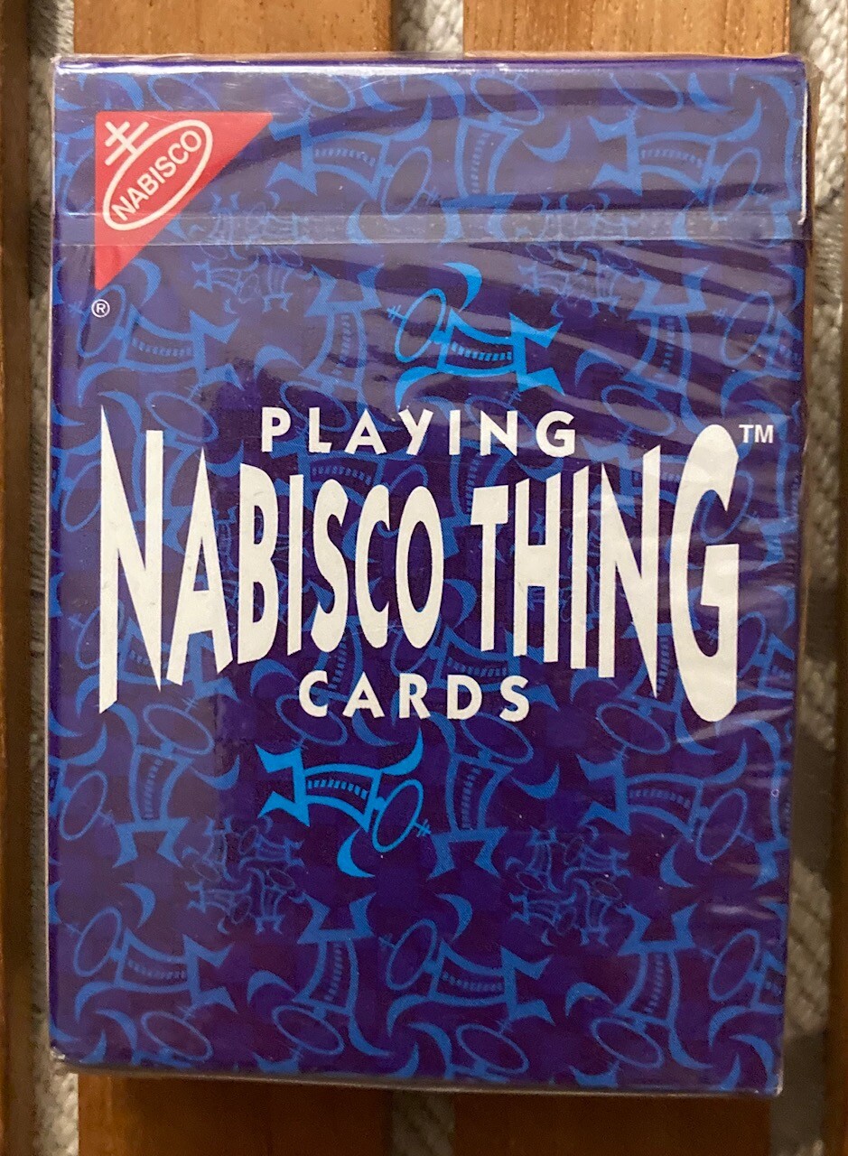 COOL! NIP VINTAGE NABISCO THING PLAYING CARDS FACTORY SEALED | eBay