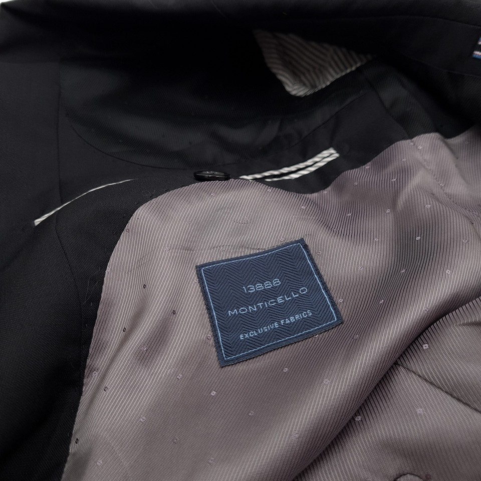 Tommy Hilfiger Jacke Blazer Schurwolle Schwarz Ba3 Größe Eu 48 UK/US 38 ...