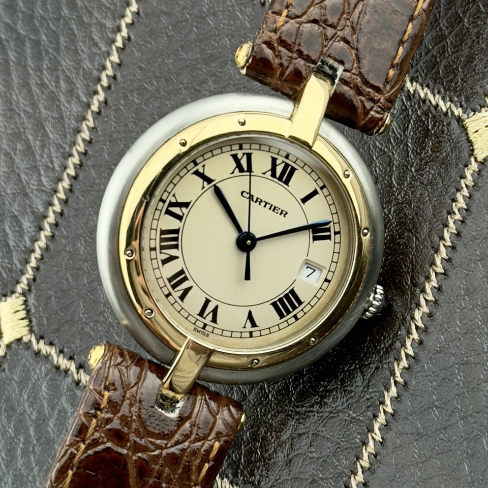 Vintage 1990s Cartier Panthere Vendome - Roman Numeral Dial - Ref ...