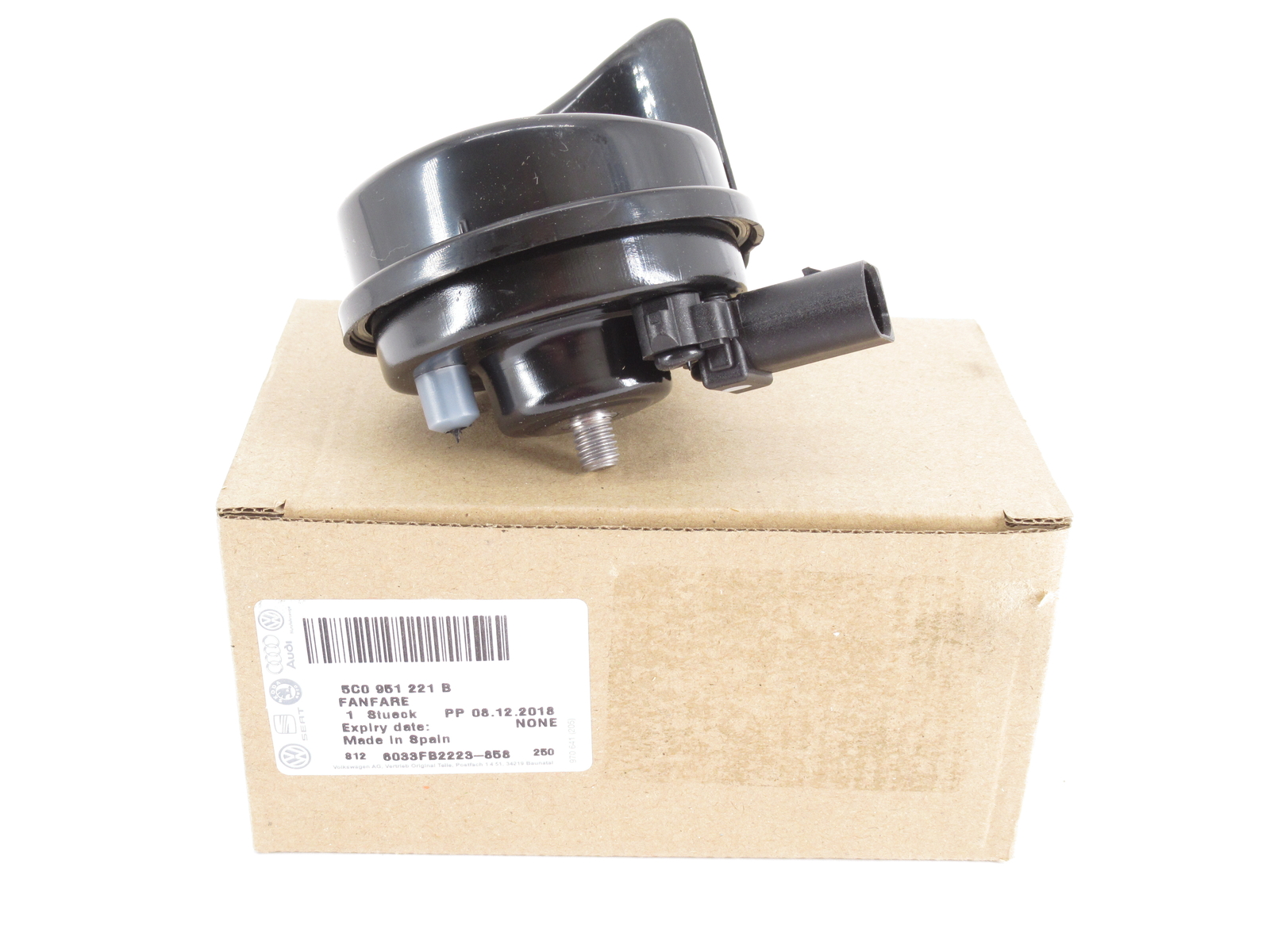 Genuine OEM Volkswagen 5C0-951-221-B Low Note Horn Jetta Passat GTI ...