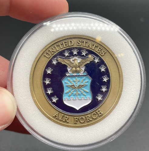 USAF Air Force Technical Sergeant Military Round Challenge Coin~ New In ...
