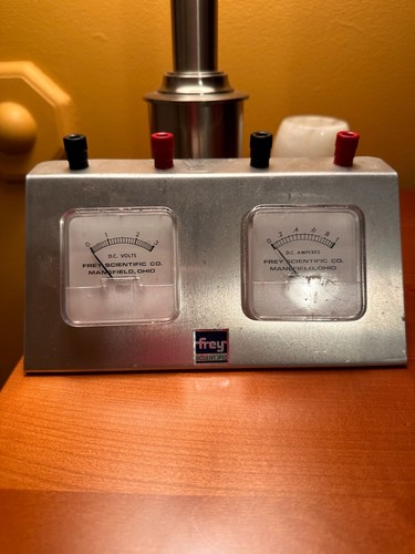 Vintage Frey Scientific Dual Meter - DC Volt and Amp | eBay