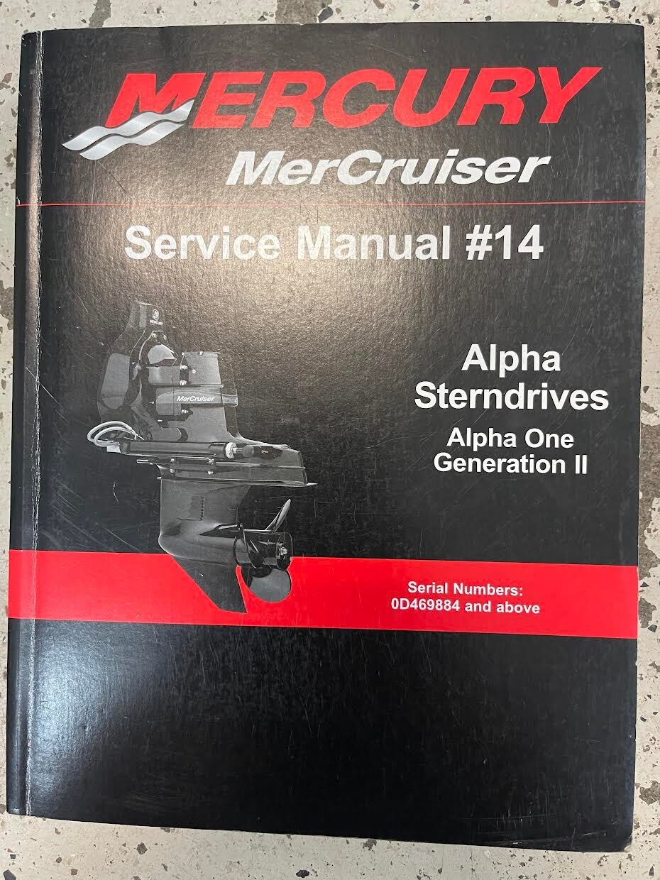Mercury Mercruiser Alpha Sterndrives Alpha One Generation II Service ...