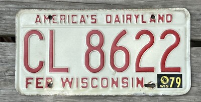 1979 Wisconsin AMERICA'S DAIRYLAND car license plate Tag | eBay