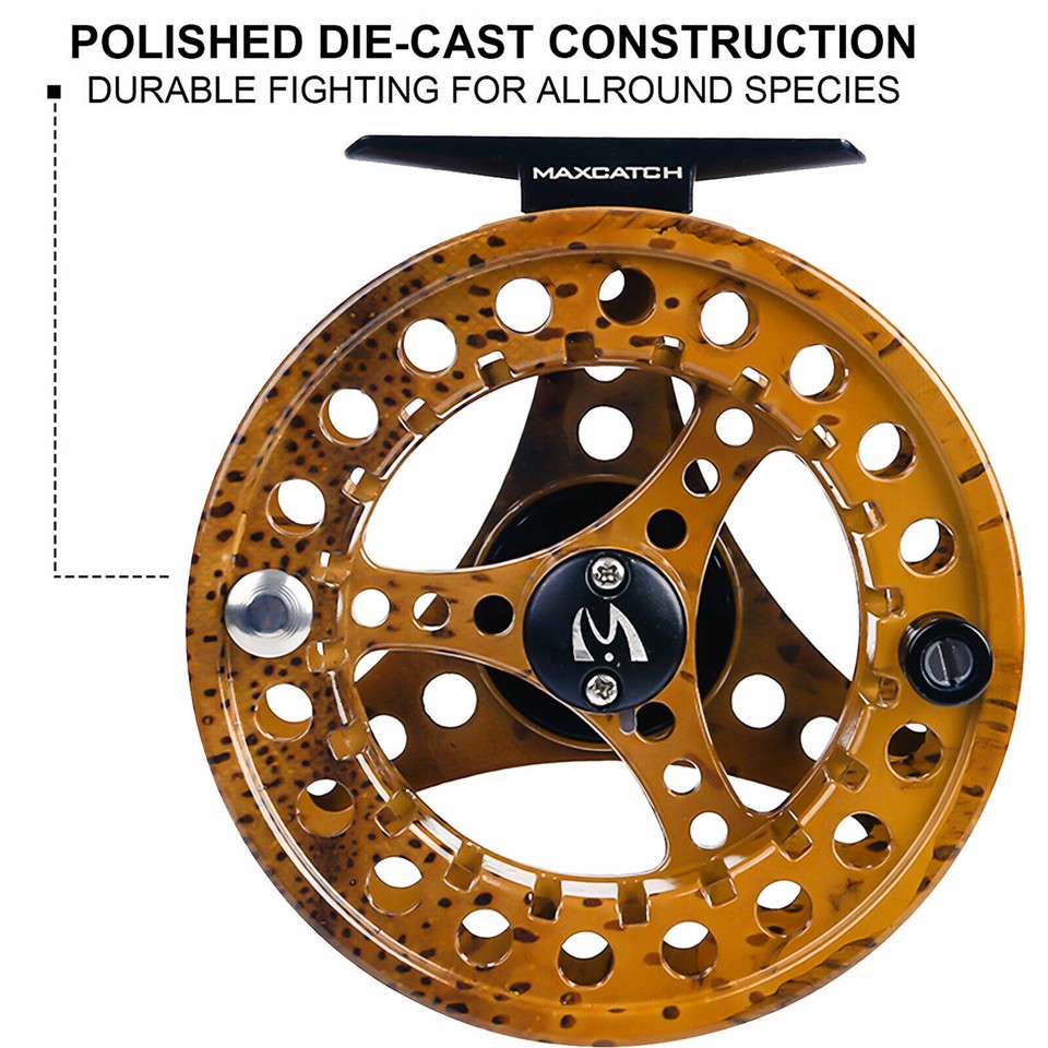 Maxcatch ECO Fly Reel 2/3 3/4 5/6 7/8WT Aluminum Large Arbor Fly ...
