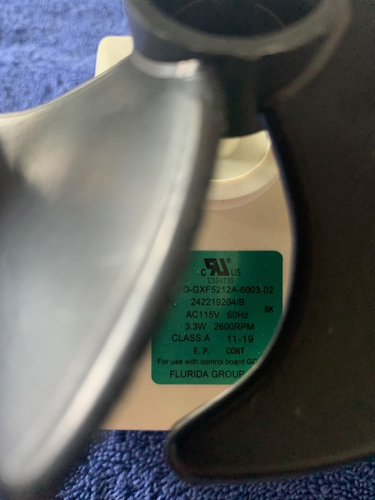 242219204 FRIGIDAIRE REFRIGERATOR MOTOR BLOWER EVAPORATOR MOTOR FAN ...