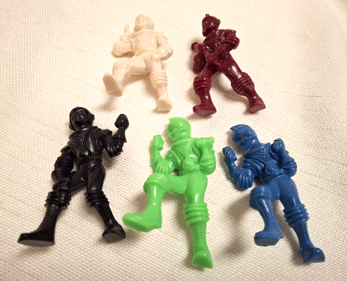 1950’s Ajax Archer Spaceman 5 Plastic Figure Lot~ 3"~Blue/Green/Black ...