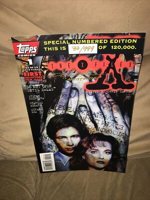 X-Files #1 Special Edition Topps Comics 83/999 Miran Kim SIGNED w/COA ...