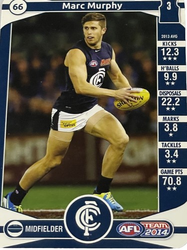 2014 Team Coach Marc Murphy Carlton Blues AFL Trading Card | eBay Australia