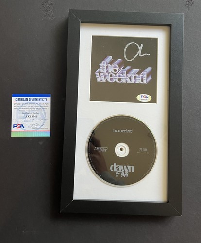 weeknd Dawn FM signed autographed cd cover framed psa cert coa | eBay UK