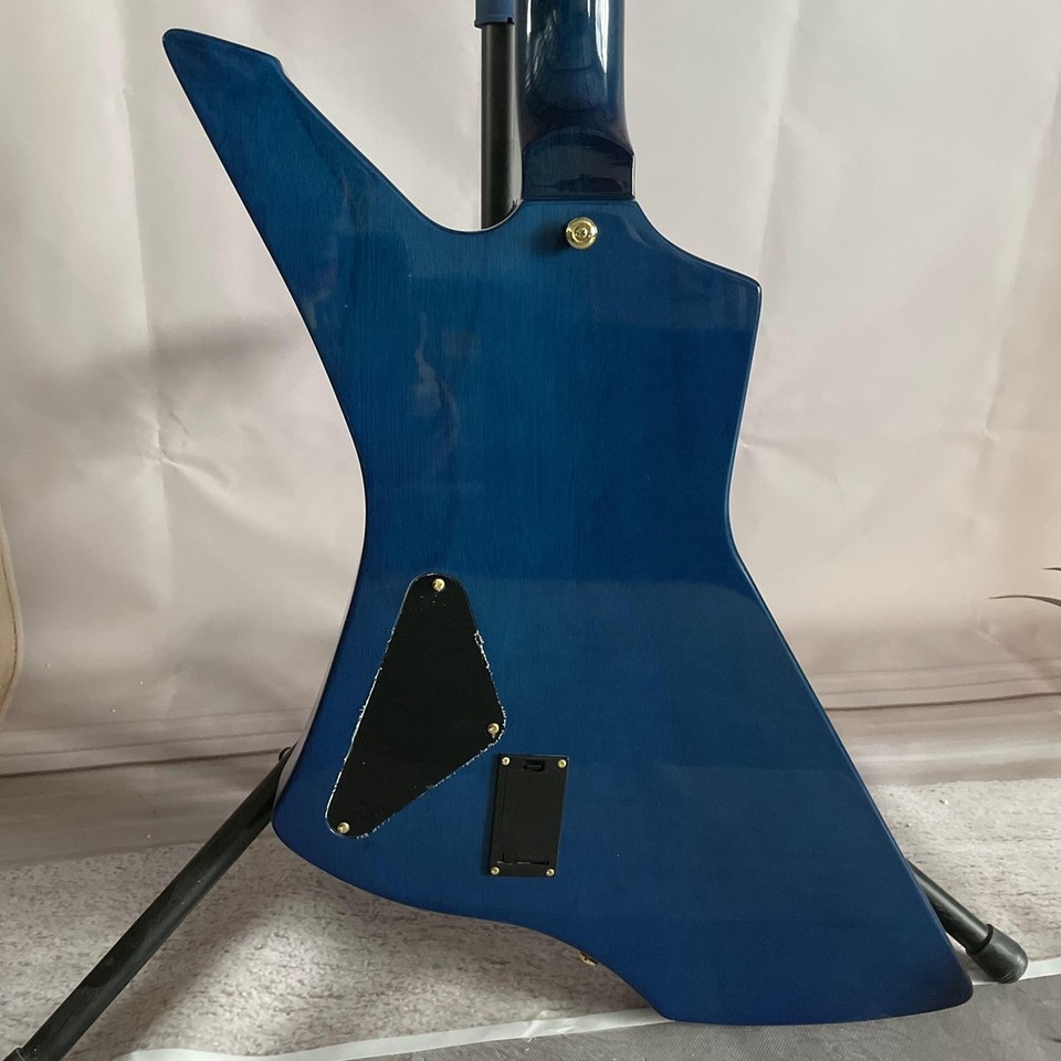 Explor Blue SnakeByte Electric Guitar Mahogany Body&Neck 6 Strings Gold ...