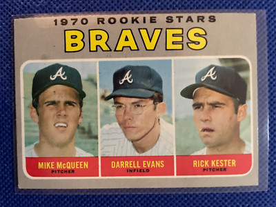 1970 TOPPS # 621 BRAVES ROOKIE STARS DARRELL EVANS | eBay