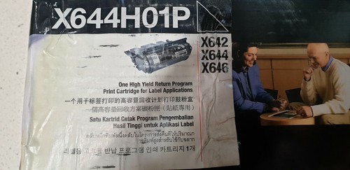 Genuine Lexmark X644H01P Toner X642 X644 X646 High Yield for Label ...