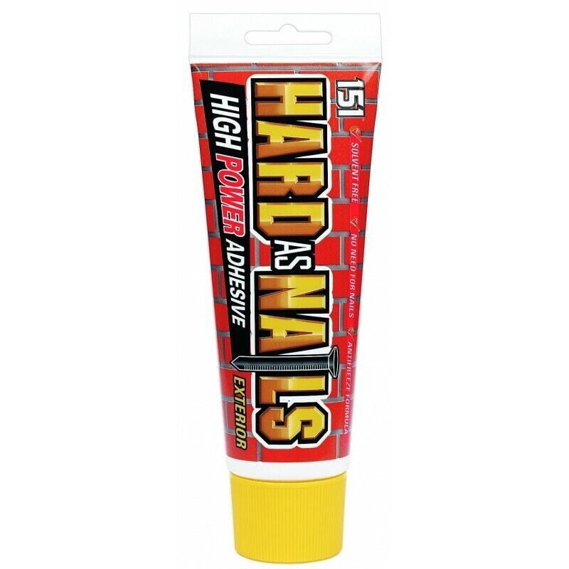 HARD AS NAILS GRAB ADHESIVE GLUE EXTERIOR NO MORE NAILS HIGH POWER 180ML NEW 5050375010857 | eBay UK