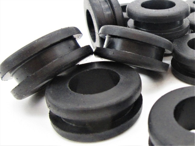 Rubber Grommets for 3/4" panel hole. 1/2” ID, 1" OD, Fits 5/32” Panel ...