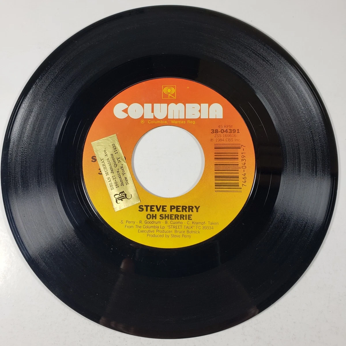 Steve Perry Oh Sherrie Single