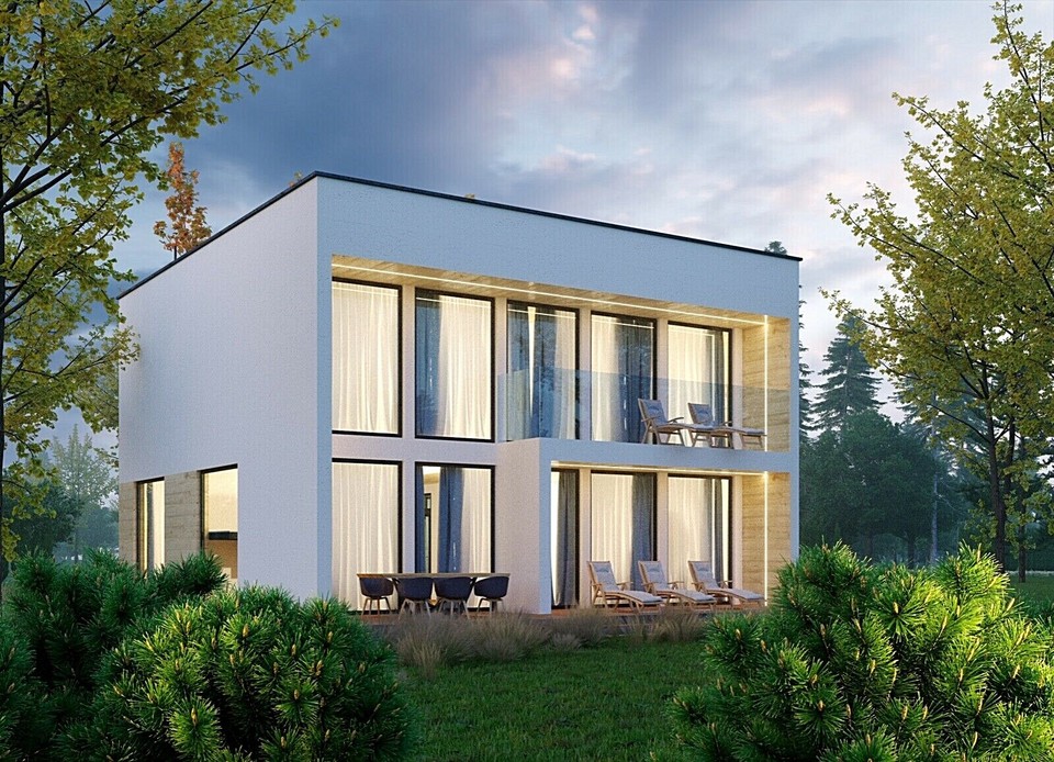 2240 SQ.FT ECO SOLID TIMBER AIRTIGHT PANEL HOUSE KIT. MASS WOOD CLT ...