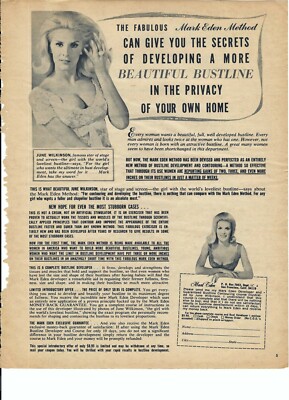 1966 Bust Development Mark Eden Method Photo Vintage Print Ad ...