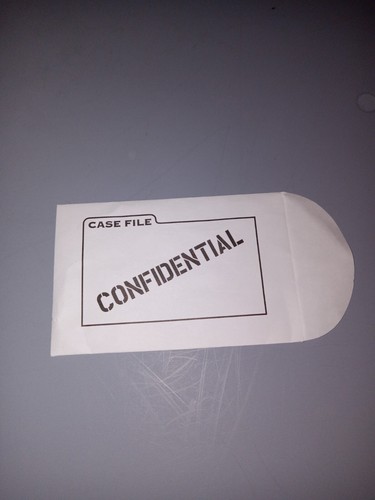 Parker Brothers Clue Board Game Confidential Envelope Replacement Piece ...
