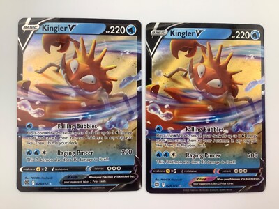 Pokemon TCG Kingler V 028/172 Holo Rare Brilliant Stars NM | eBay