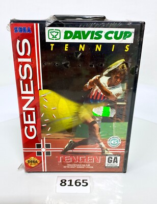 Davis Cup Tennis by Tengen - Sega Genesis - Factory Sealed- Tears in ...