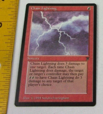 Chain Lightning English Legends Magic the Gathering MTG CCG card NM | eBay