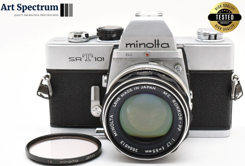 [Opt N Mint] Minolta SR-T 101 (SRT101) + MC Rokkor-PF 55mm f1.7 SLR ...