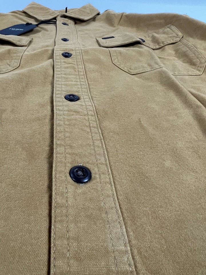 FILSON FIELD FLANNEL SHIRT NUBUCK TAN M NWT | eBay