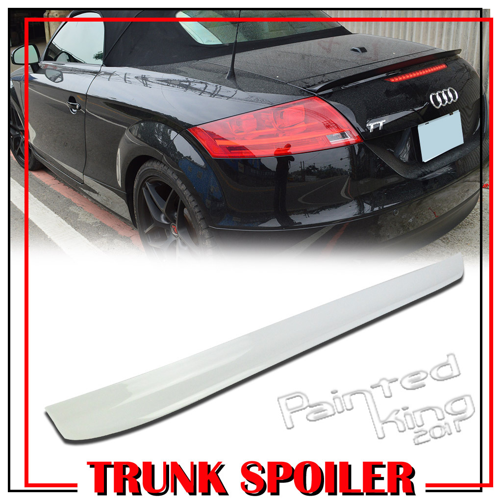 Painted Fit For AUDI TT 8J Coupe Roadster Rear Trunk Spoiler Lip Wing ...
