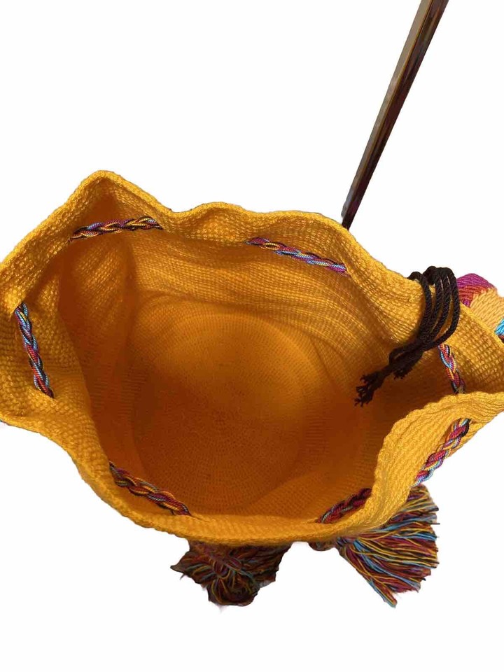 Original Wayuu Hand Made Bucket Purse Crossbody Strap | eBay