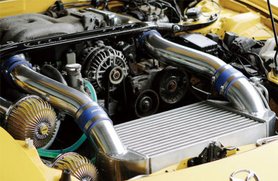 GReddy V-Mount Intercooler Radiator Kit for 1996.5-2002 Mazda RX7 FD3S ...