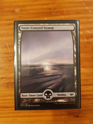 1x MTG Magic The Gathering TCG Snow Covered Swamp Basic Land - Modern ...