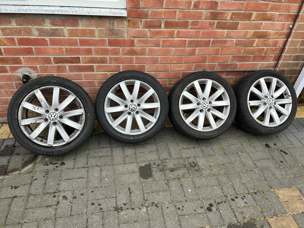 Genuine vw golf alloy wheels with tyres 17" x4 225/45ZR17/94W | eBay