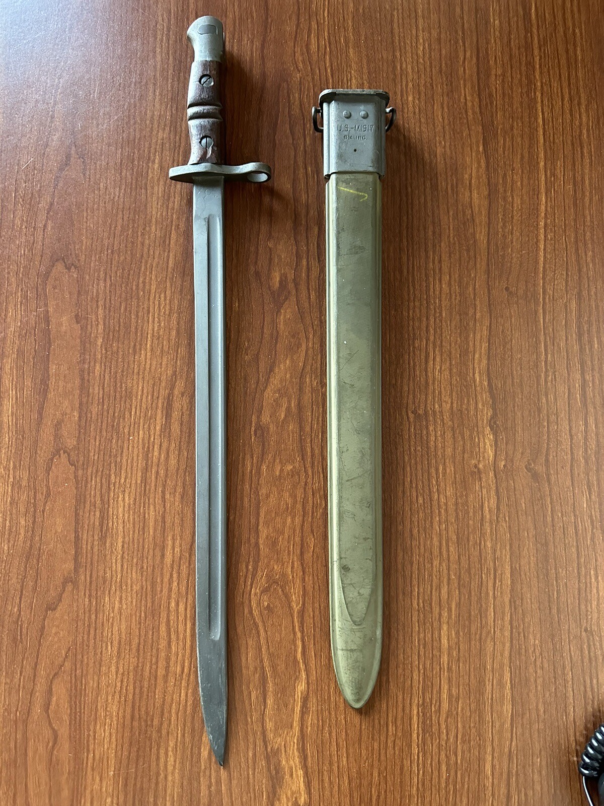 KOREA WAR US M-1917 BAYONET FOR TRENCH SHOTGUNS B A INC Scabbard | eBay