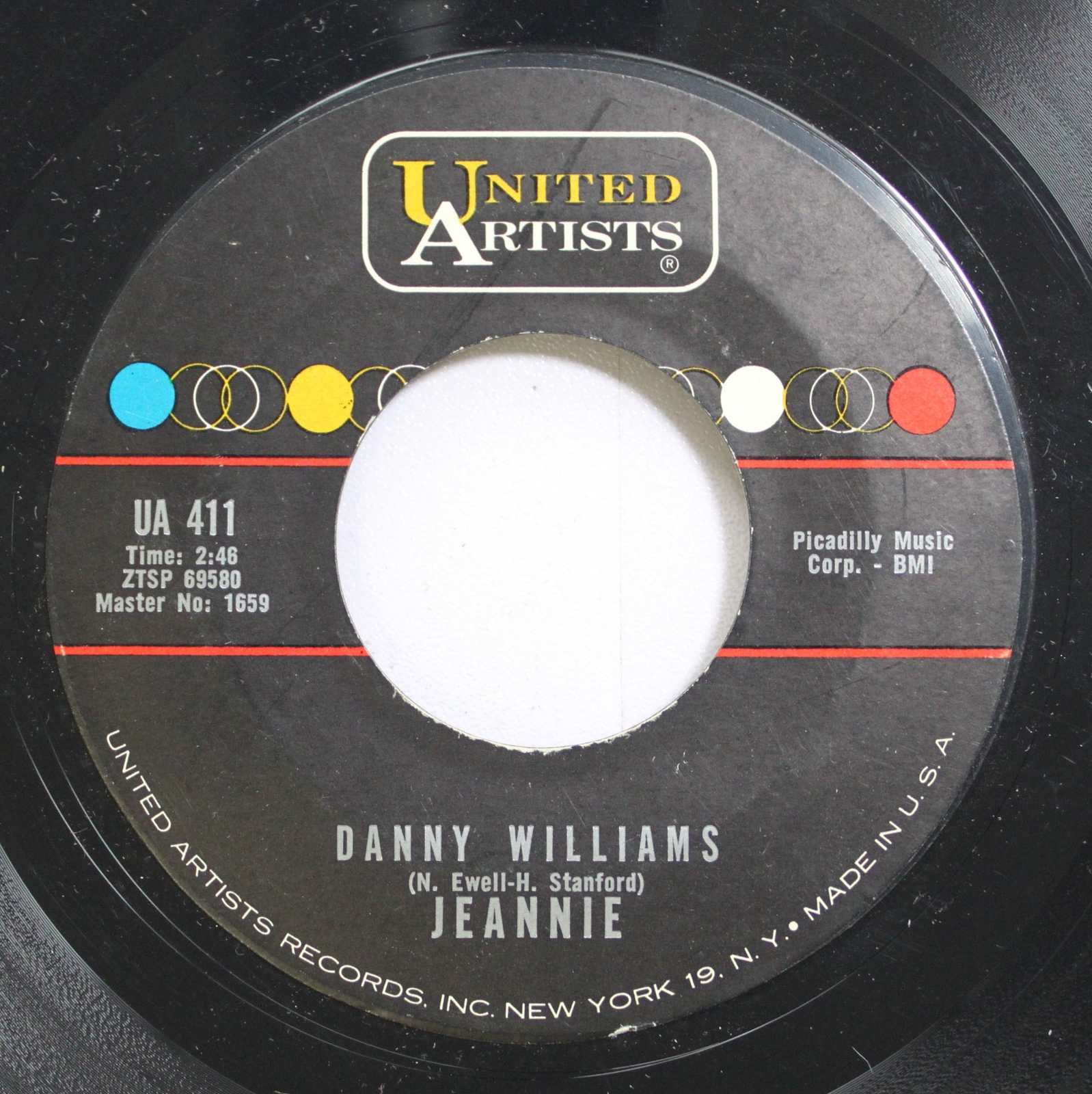 Hear! Pop 60S 45 Jeannie - Danny Williams / A Weaver Of Dreams On Ua | eBay