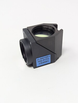 Olympus U-N41001 HQ:FITC Microscope Fluorescence Filter Cube IX Series ...