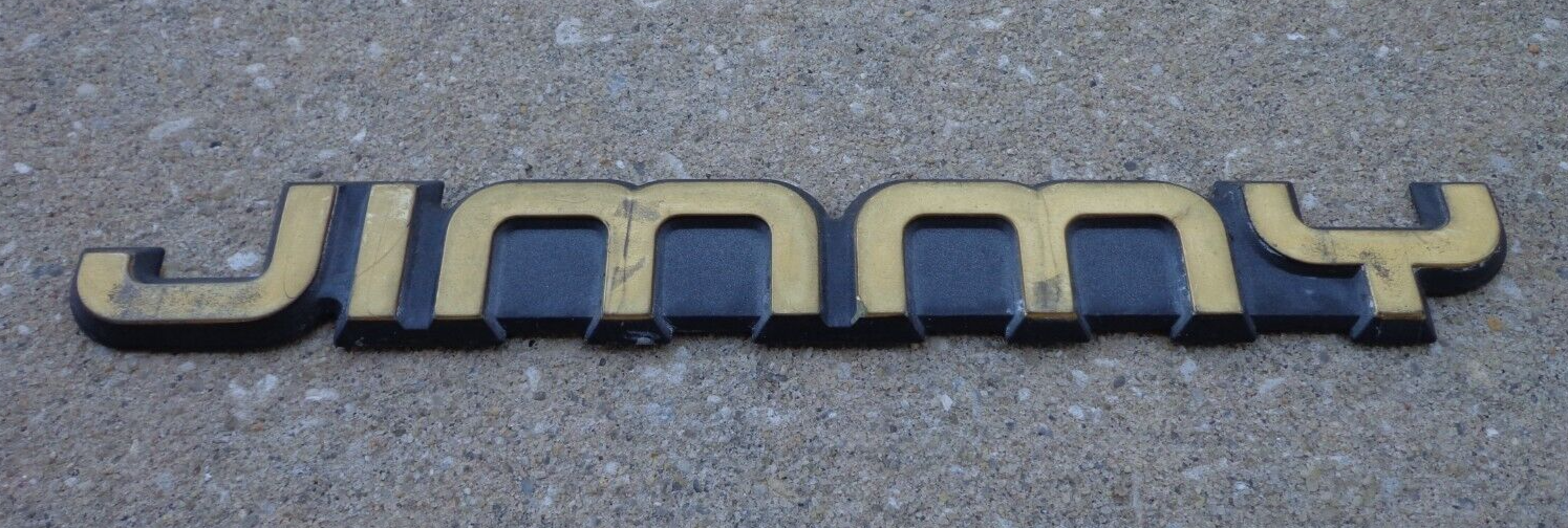 GMC Jimmy gold emblem badge decal logo symbol door rear hatch OEM ...
