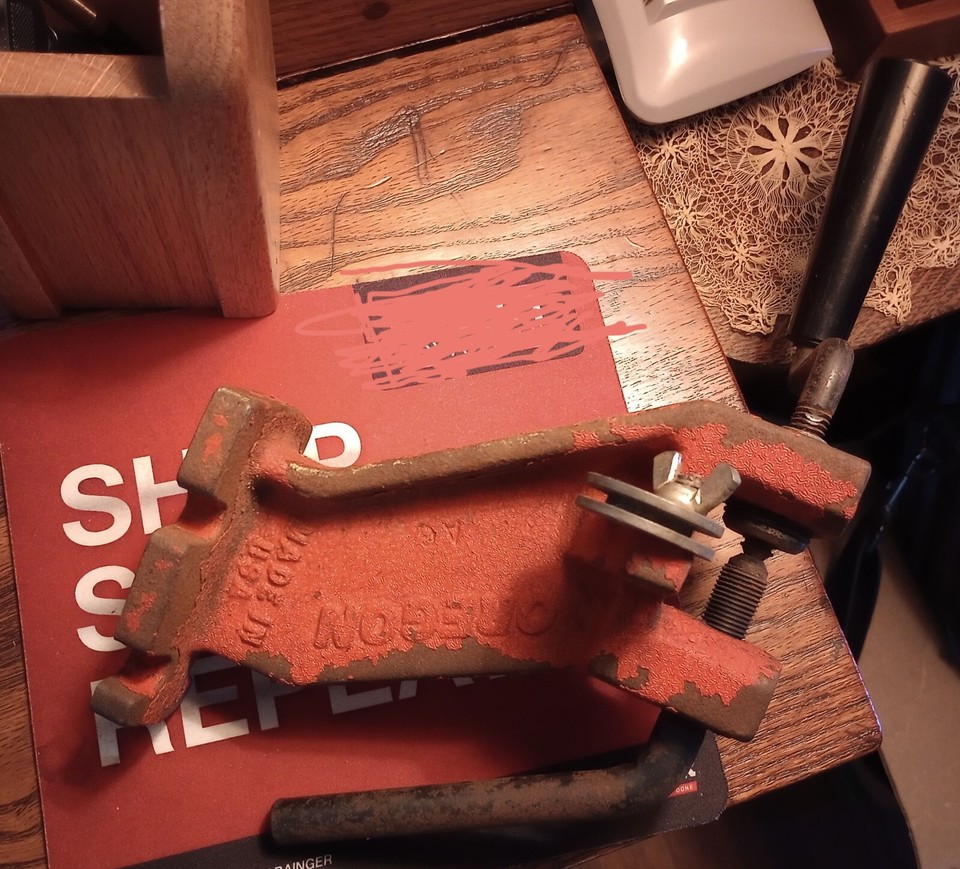 USA Vintage Oregon Chainsaw Chain Rivet Spinner #16338 Cast Iron Made ...